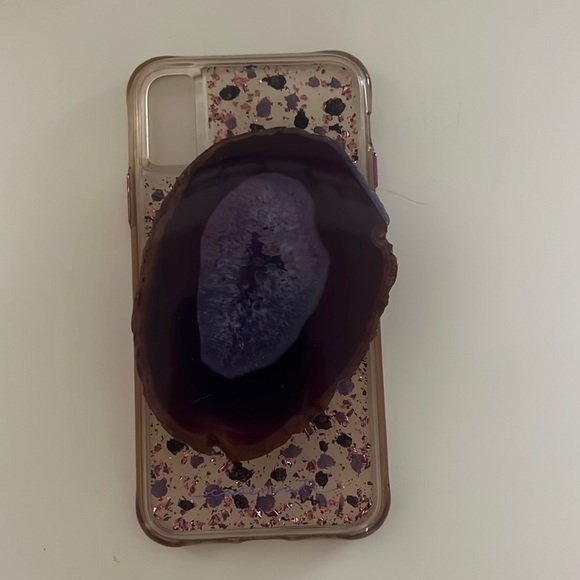 case-mate | Accessories | Casemate Purple With Purple Stone Pop Socket ...